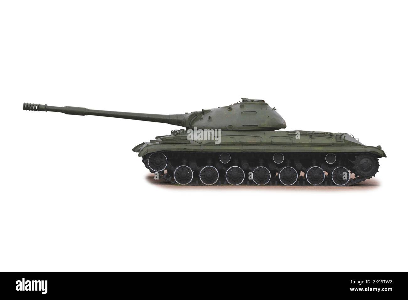Old soviet tank closeup isolated on white background Stock Photo - Alamy