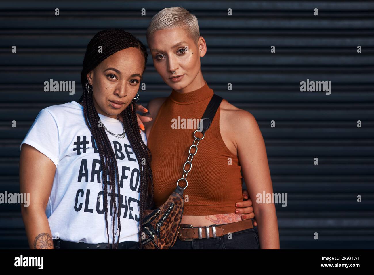 Still dont think friends can be soulmates too. Cropped portrait of two ...