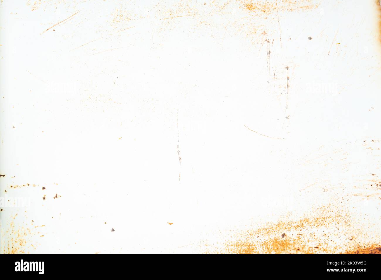 White painted metal texture with rusty scratches. Rusty metal ...