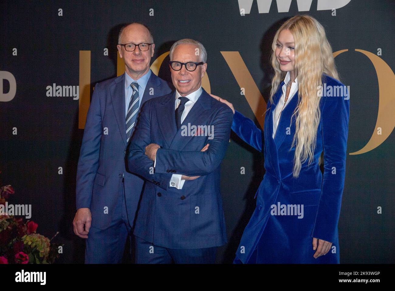 NEW YORK, NEW YORK - OCTOBER 25: James Fallon, Tommy Hilfiger and Gigi ...