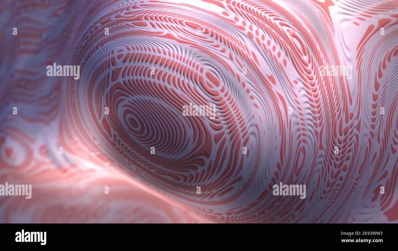 3D hyper-realistic rendering of abstract object with mixed pattern ...