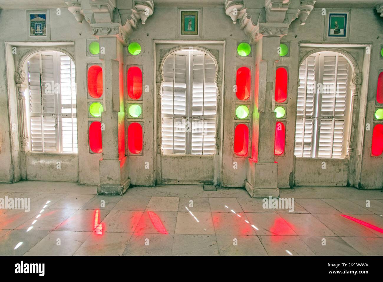 UDAIPUR, INDIA - OCT 21: inside the City Palace on Oct 21,2012 in ...