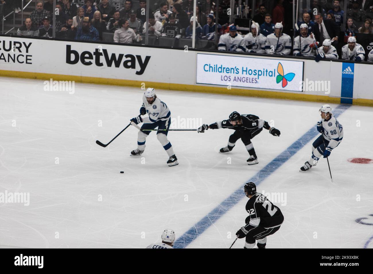 Los Angeles, California, USA. 25th Oct, 2022. ADRIAN KEMPE of the NHL's ...