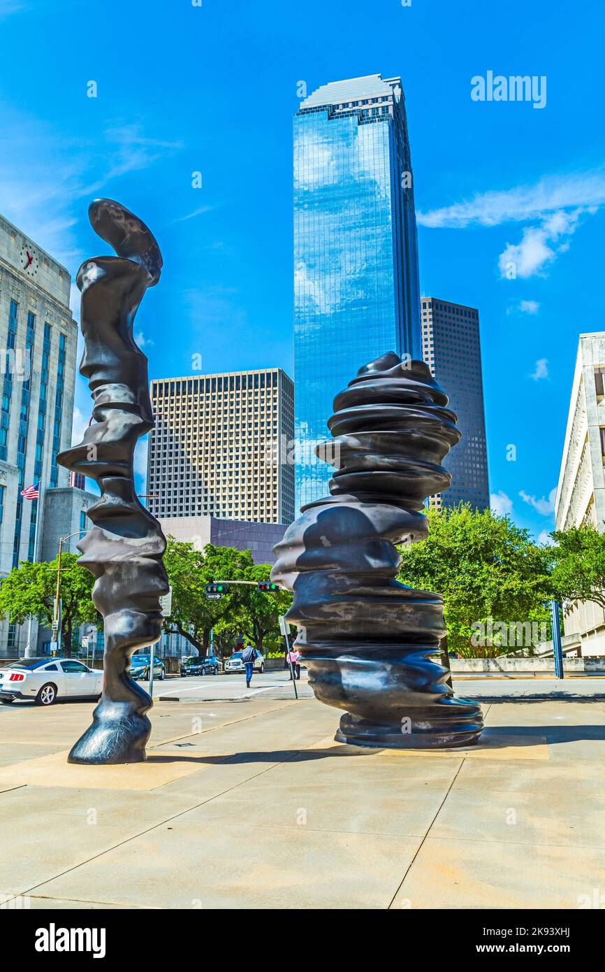 Houston skyline sculpture hi-res stock photography and images - Alamy