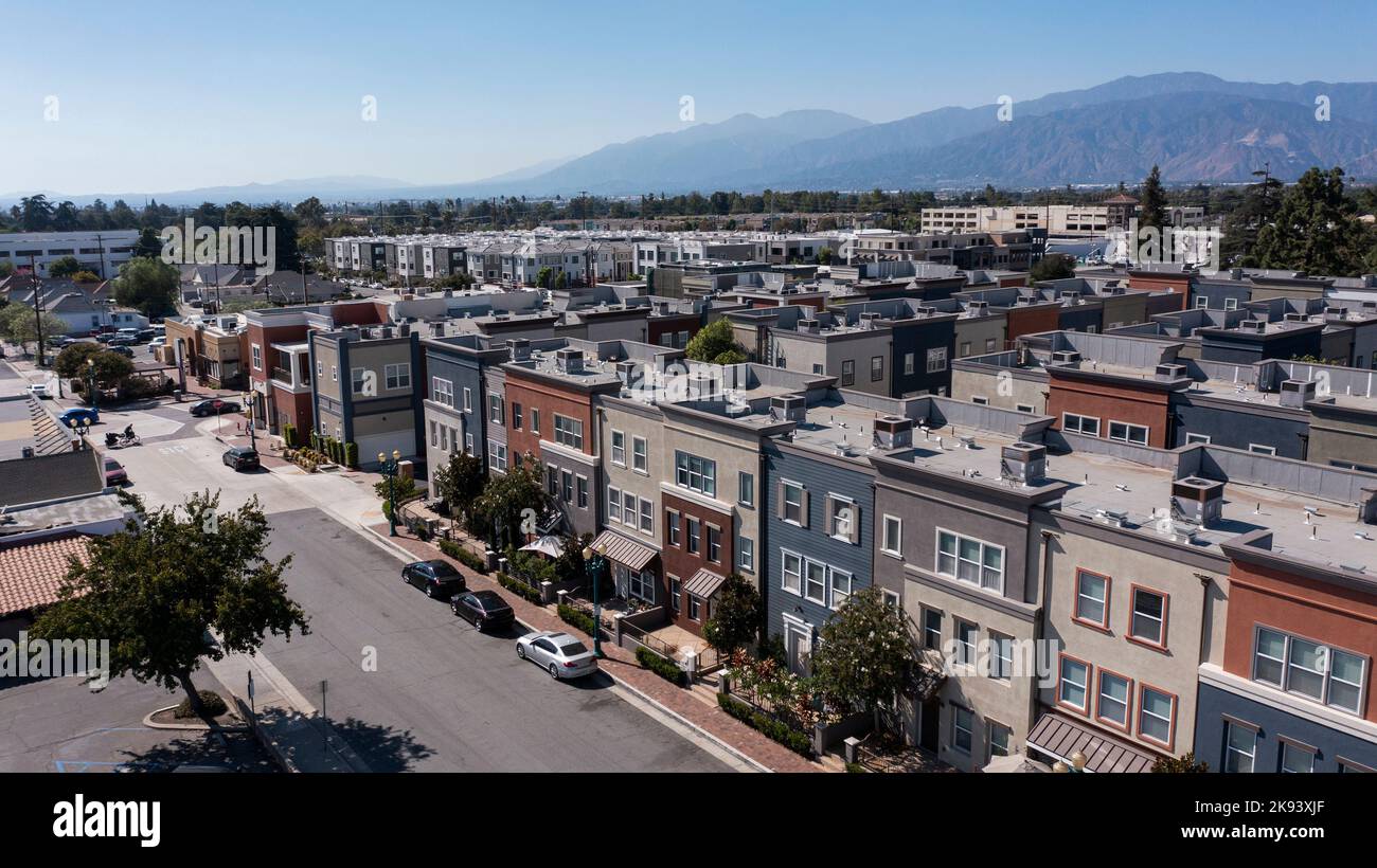 Daytime view of downtown Covina, California, USA Stock Photo - Alamy