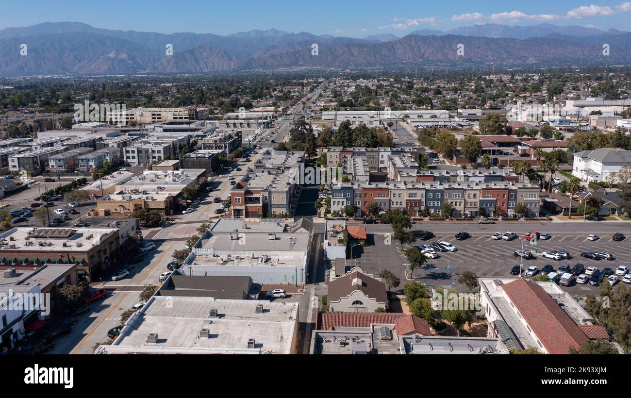 Daytime view of downtown Covina, California, USA Stock Photo - Alamy