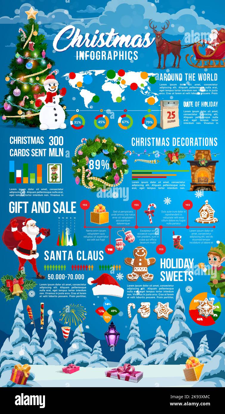 Christmas infographic hi-res stock photography and images - Alamy
