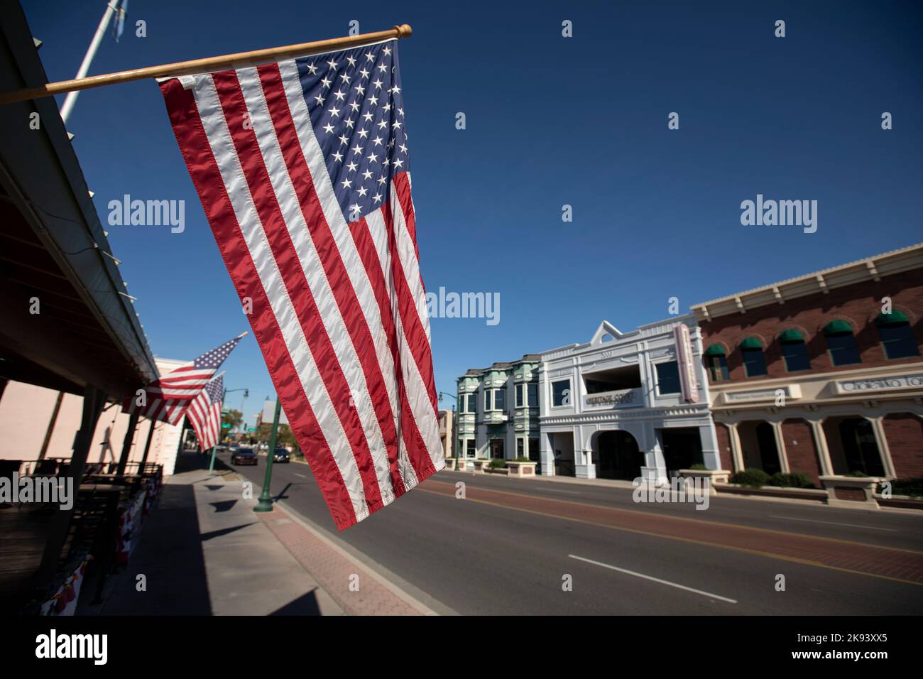 Gilbert, Arizona, USA - January 4, 2022: Sunlight shines on the ...