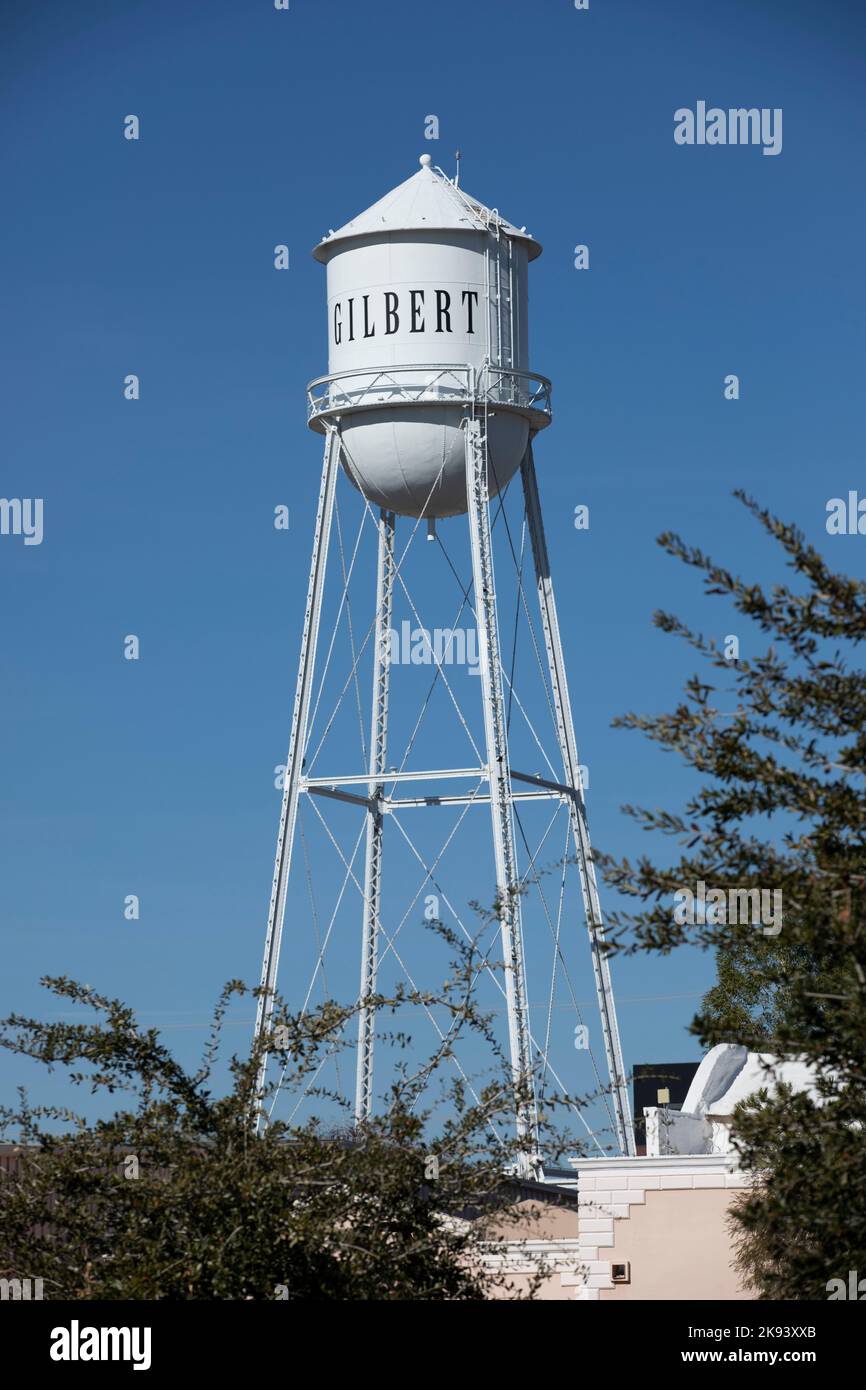 Gilbert, Arizona, USA - January 4, 2022: Sunlight shines on the ...
