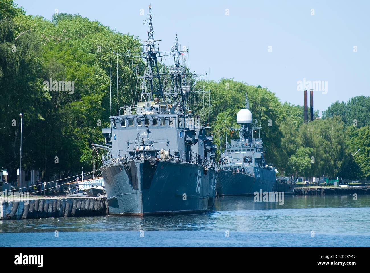 Russian battle ships in Baltiysk Stock Photo - Alamy