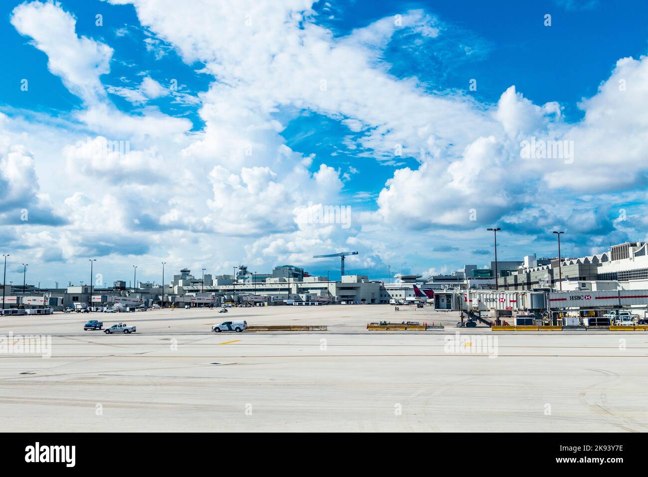 Miami, USA - August 7, 2013: Miami international Airport in Miami, USA ...