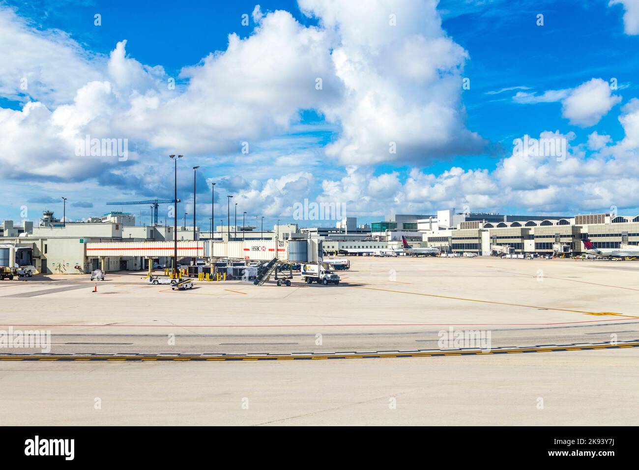 Miami, USA - August 7, 2013: Miami international Airport in Miami, USA ...