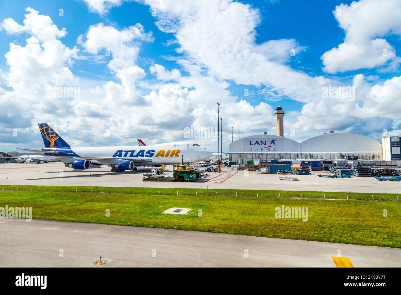 Miami, USA - August 7, 2013: Miami international Airport in Miami, USA ...