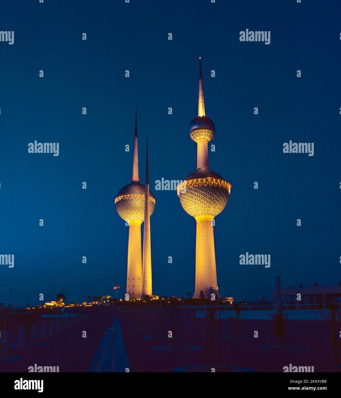 KUWAIT CITY, KUWAIT - JULY 1: Kuwait Towers were officially inaugurated ...