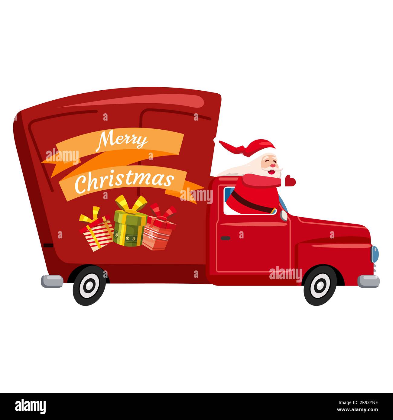 Truck drives Stock Vector Images - Alamy