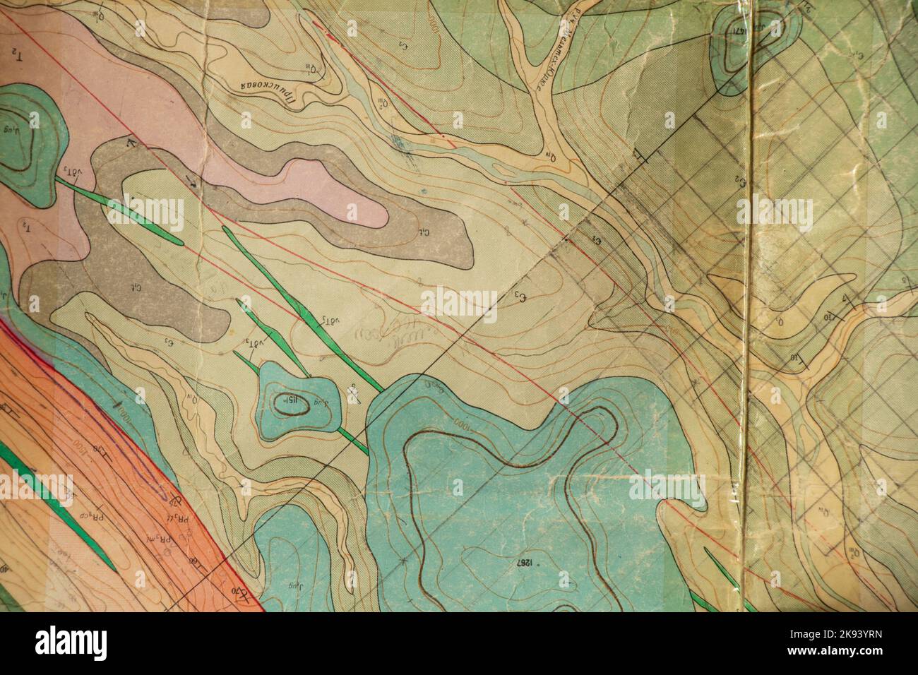 Geological map of earth hi-res stock photography and images - Alamy