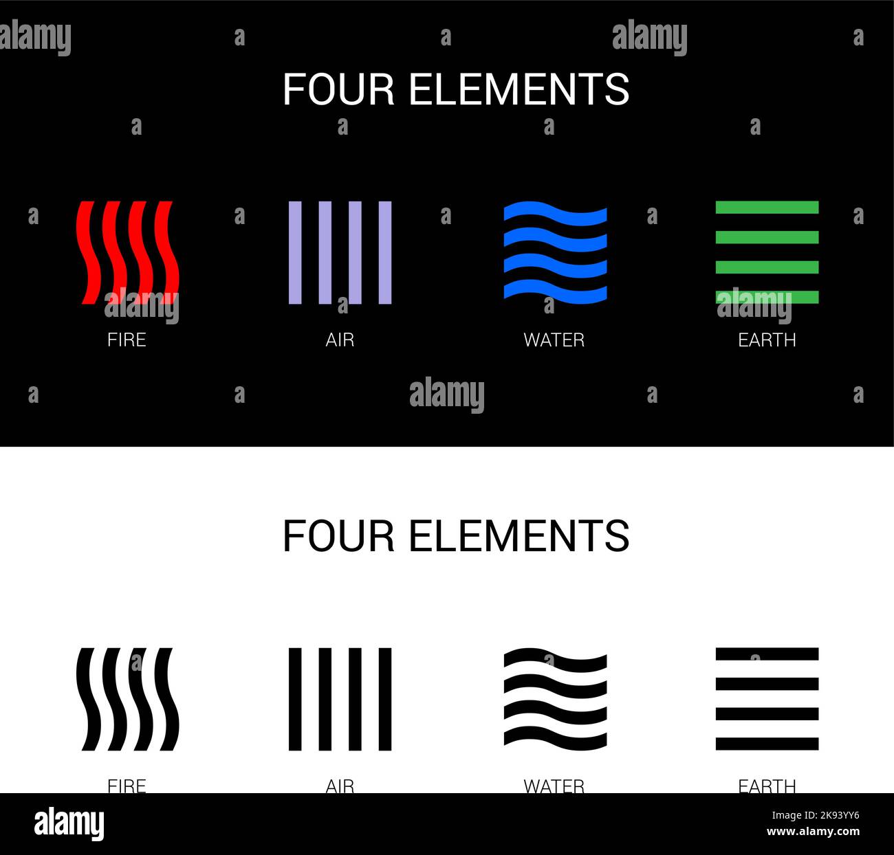 Infographic 4 elements environment hi-res stock photography and images ...