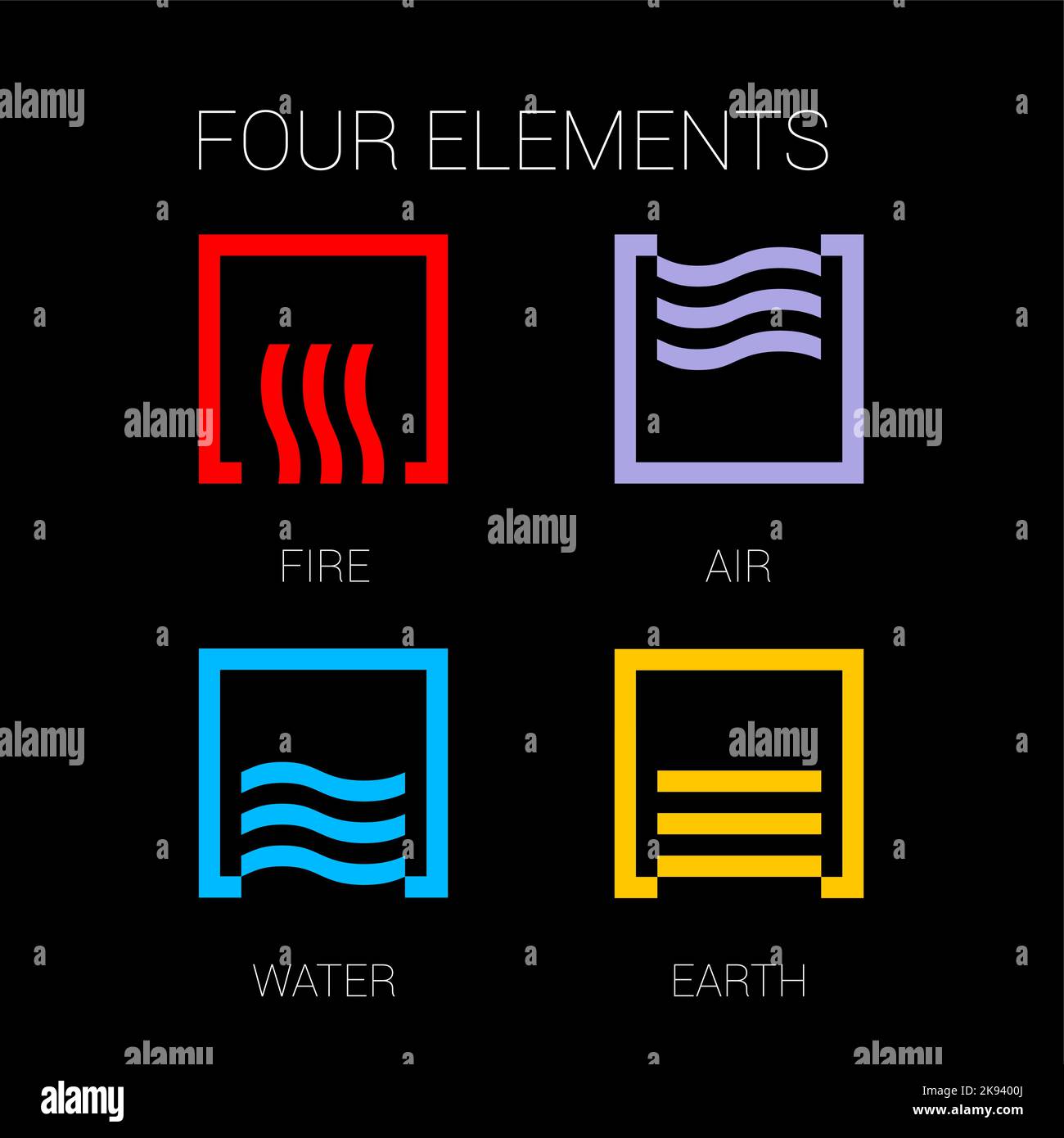 Infographic 4 elements environment hi-res stock photography and images ...
