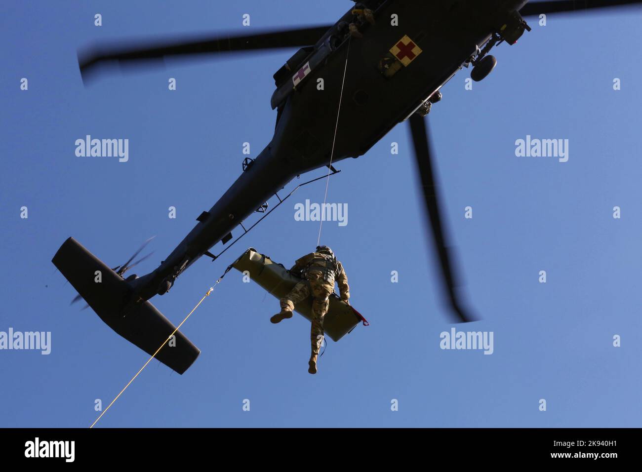 Missouri, USA. 6th Oct, 2022. Joint training exercise with Det 2. 6 Co ...