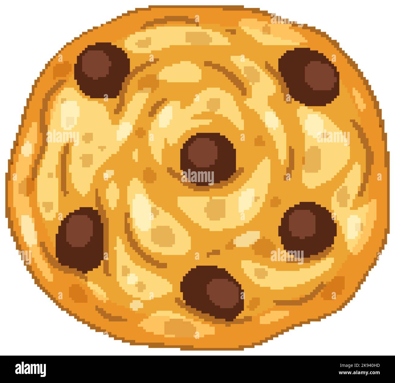 Isolated delicious cookie biscuit cartoon illustration Stock Vector ...