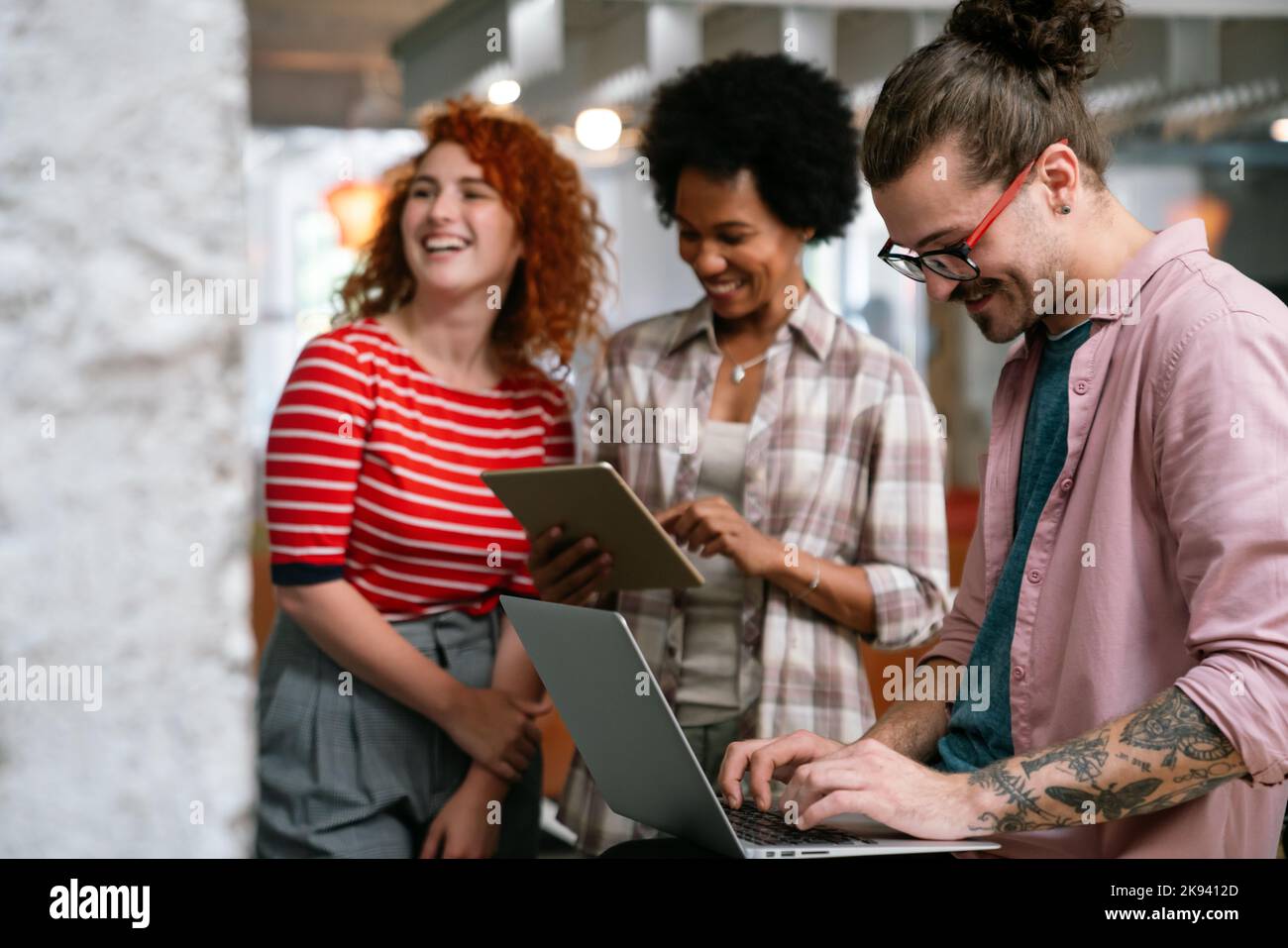 Software engineers working on project and programming in company Stock Photo - Alamy