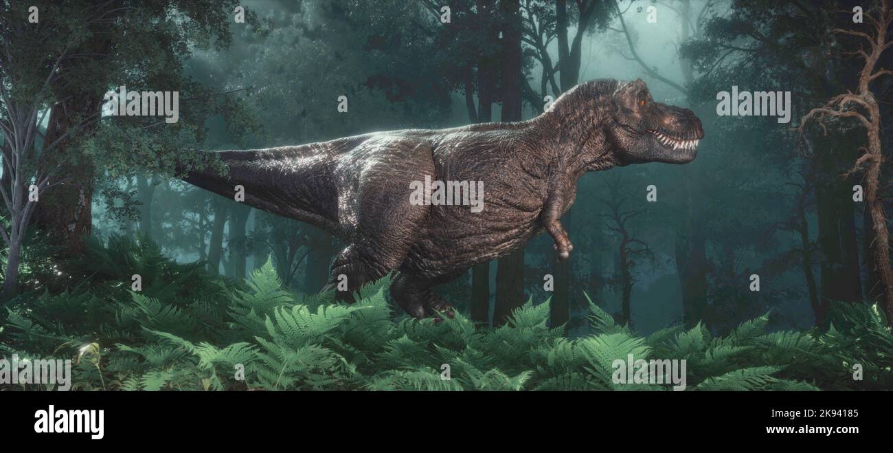 Late triassic landscape illustration hi-res stock photography and ...