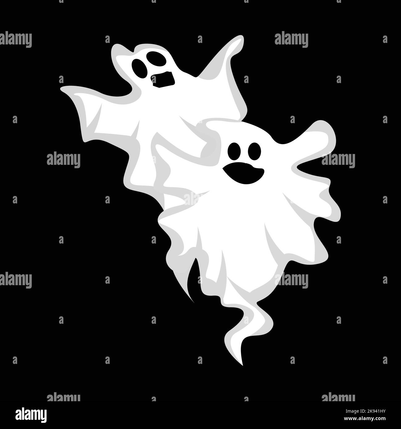 Ghost Logo Design, Halloween Icon, Halloween Costume Illustration ...