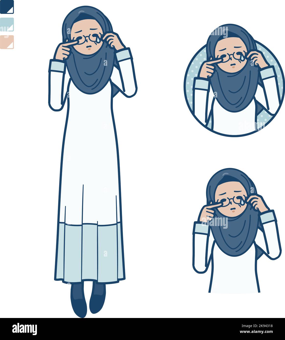 Arabic woman sad Cut Out Stock Images & Pictures - Alamy