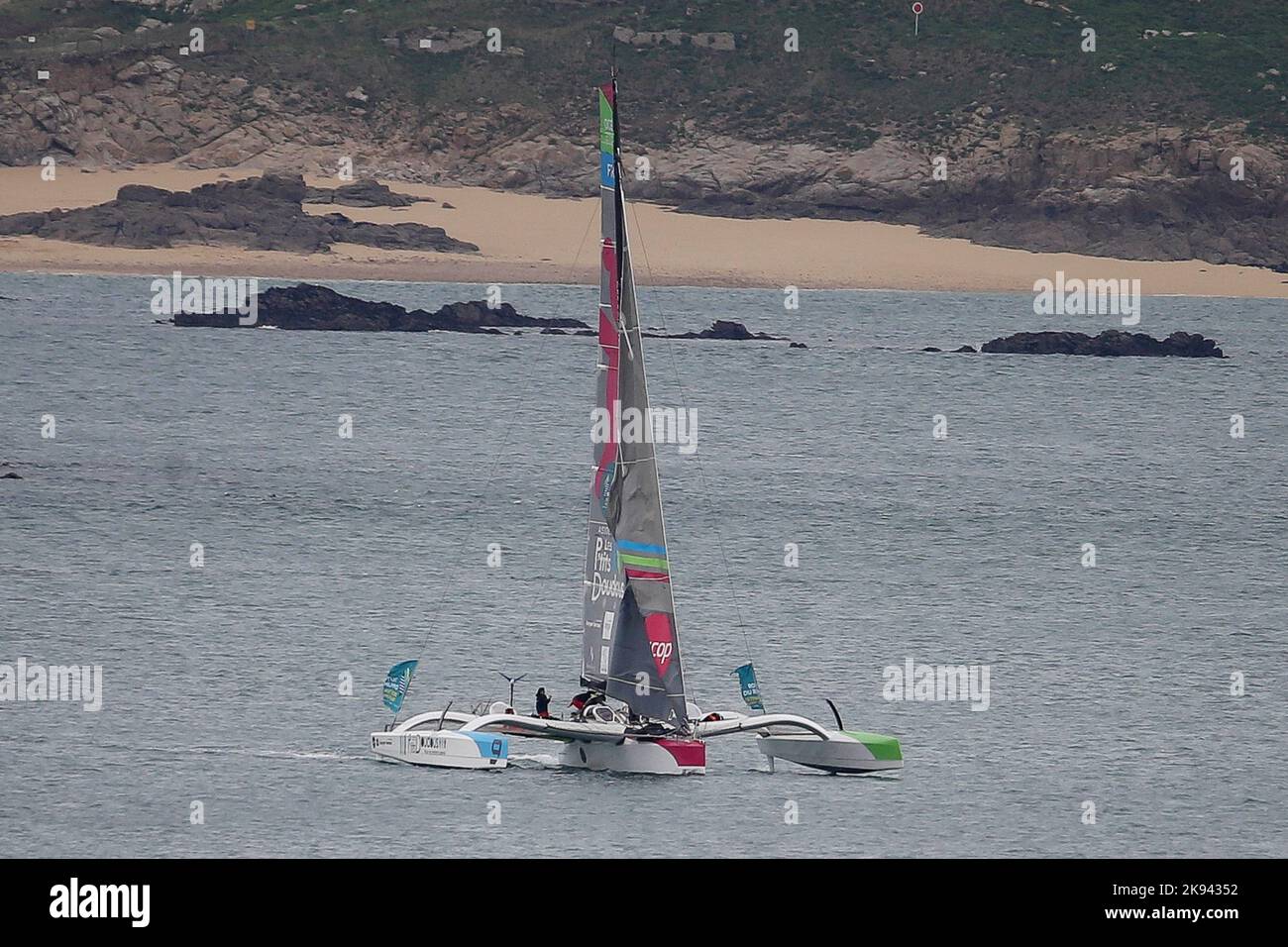 OCEAN FIFTY, LES P'TITS DOUDOUS, Skipper Armel Tripon during the pre ...