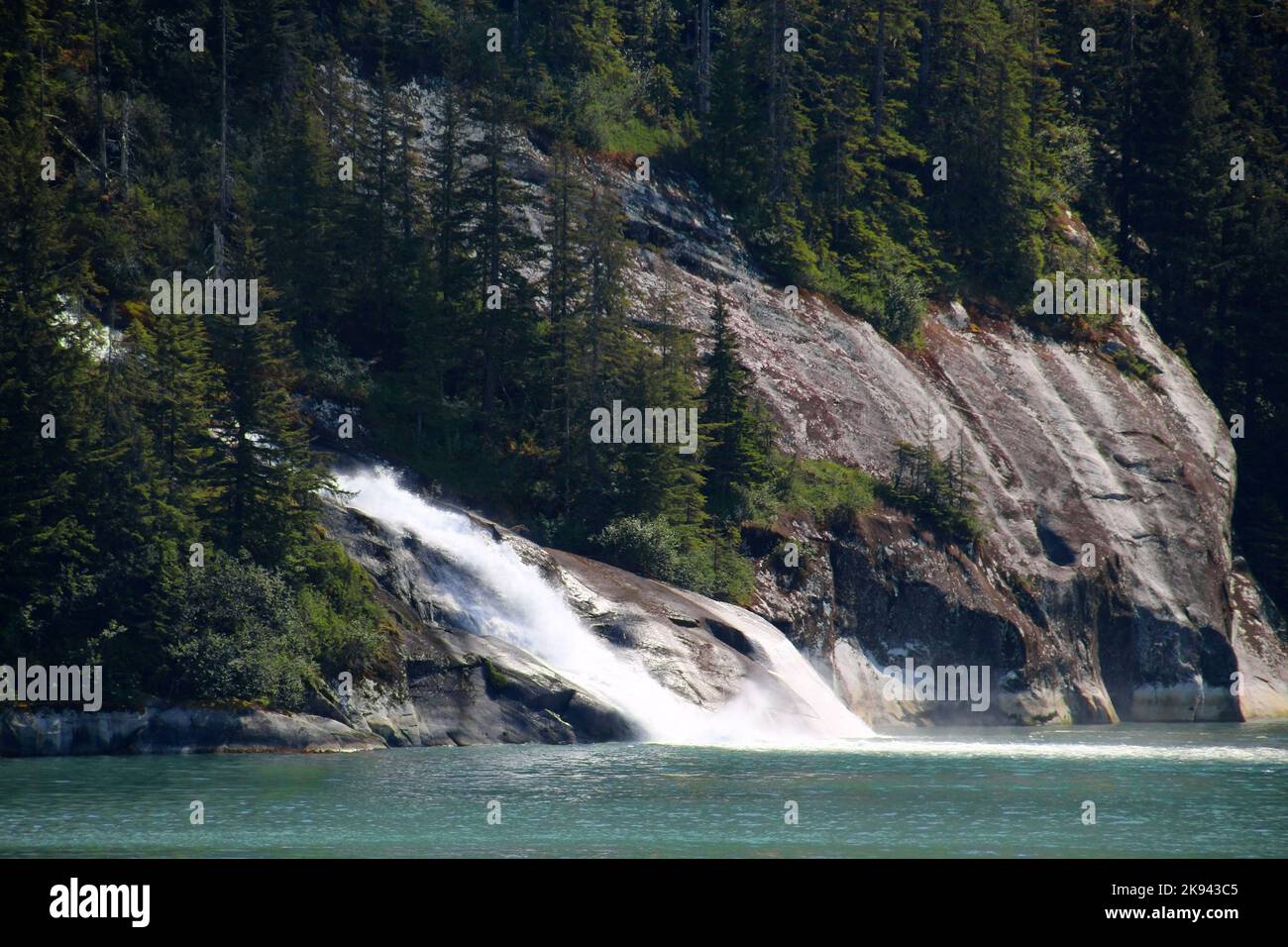 Waterfall in the Stephens Passage, Alaska Stock Photo - Alamy