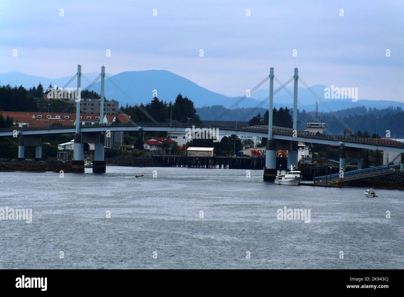 Alaska, view of the John O'Connell Bridge in Sitka Stock Photo - Alamy
