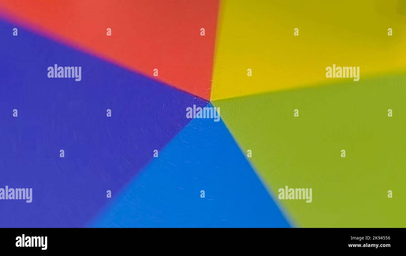Print machine color palette top view close-up. Liquid level sensors ...