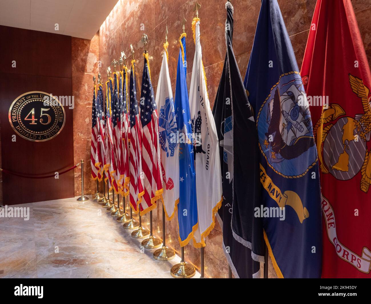 The 45 bar at Trump Tower in New York City. Photo by Francis Specker ...