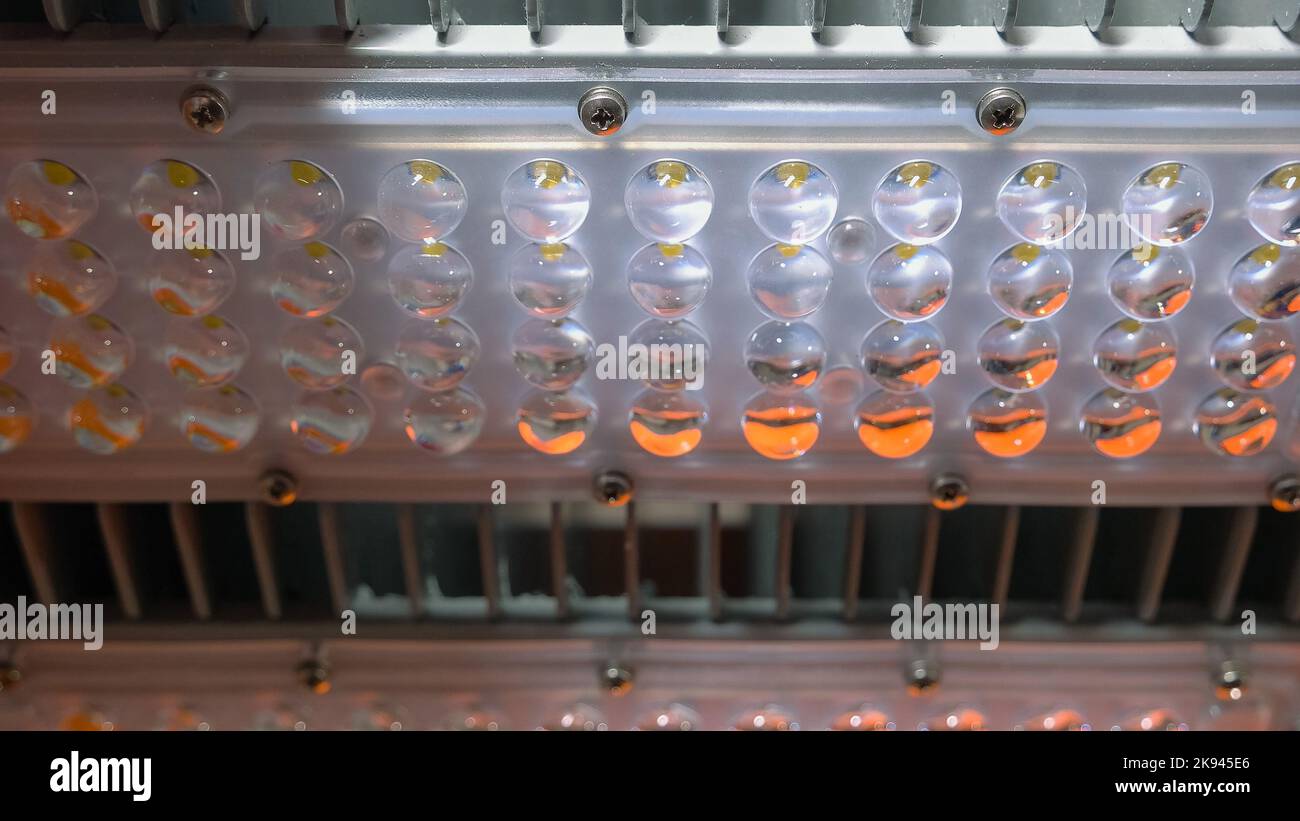 Close-up steel panel of convex patterned frosted glass. Sheet panel of ...