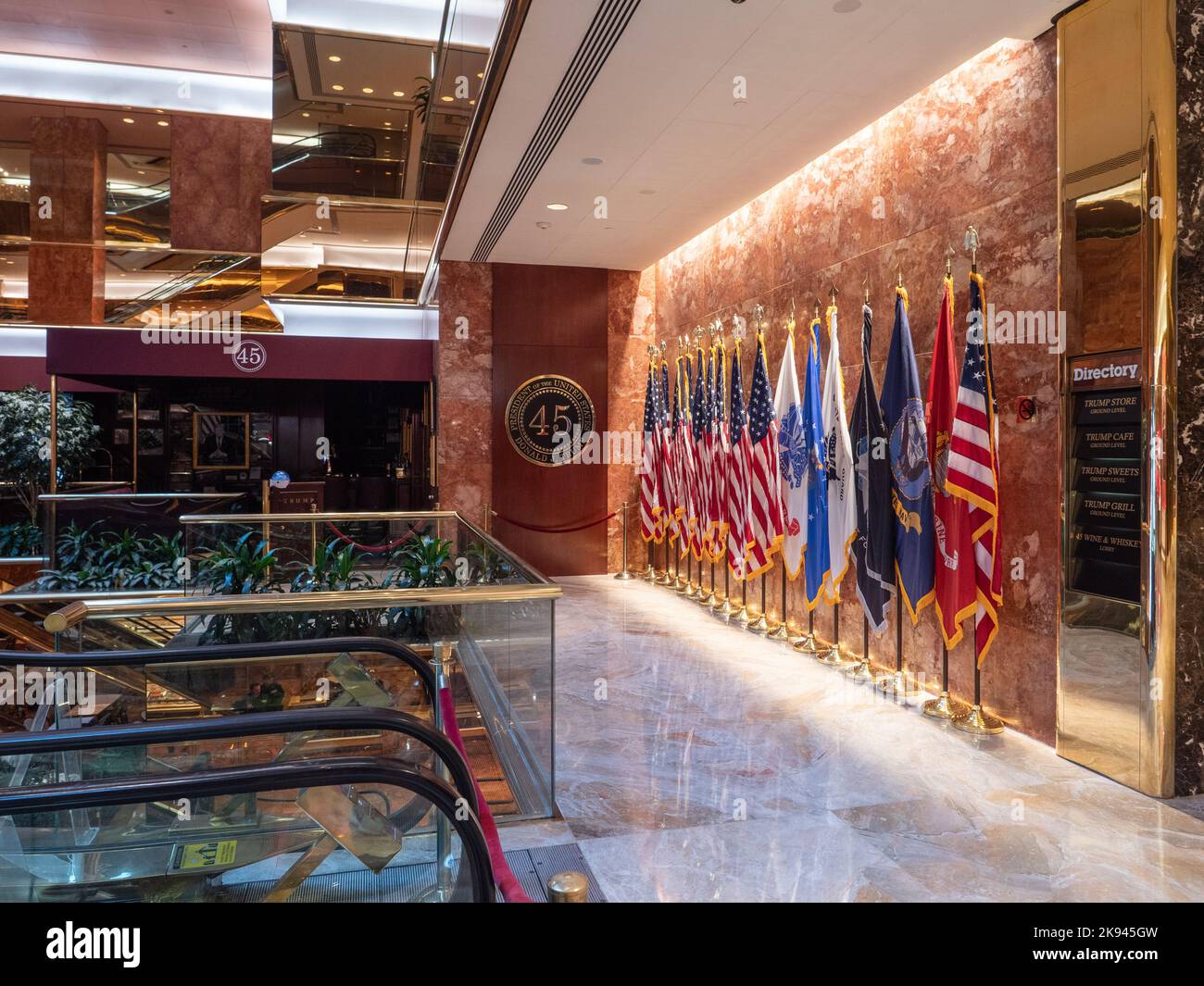 The 45 bar at Trump Tower in New York City. Photo by Francis Specker ...