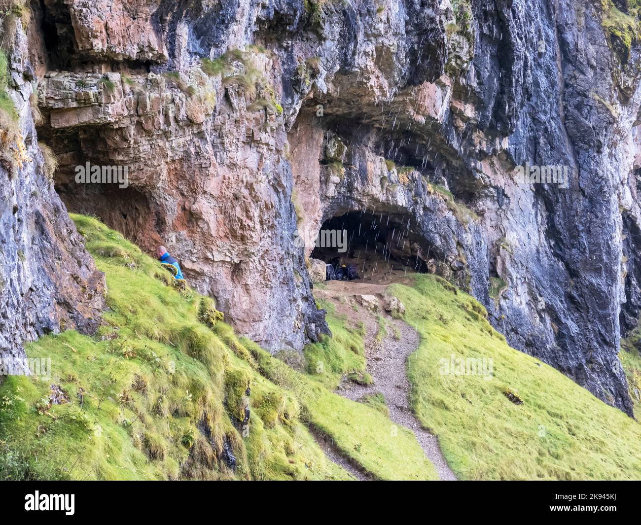 The famous bone caves in the Allt nan Uamh on Breabag, Assynt, Scotland, UK Stock Photo - Alamy