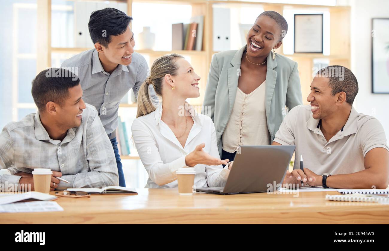 Business Team Planning Working And Office Laptop Of Teamwork