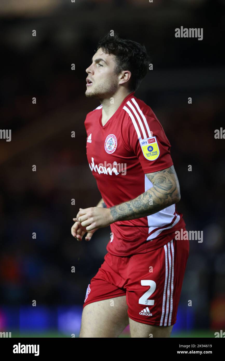 Peterborough, UK. 25th Oct, 2022. Mitch Clark (AS) at the Peterborough ...