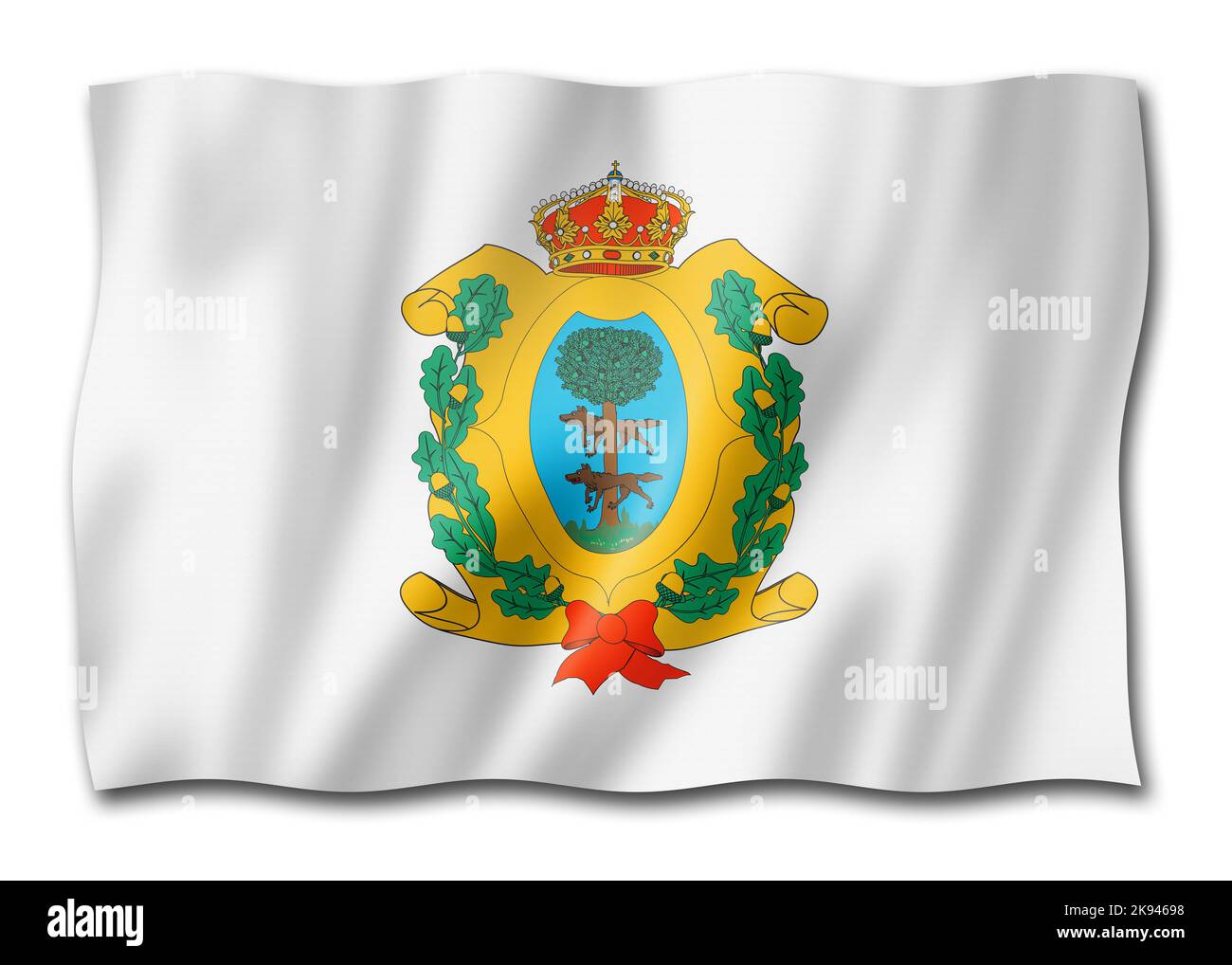Durango state flag, Mexico waving banner collection. 3D illustration ...