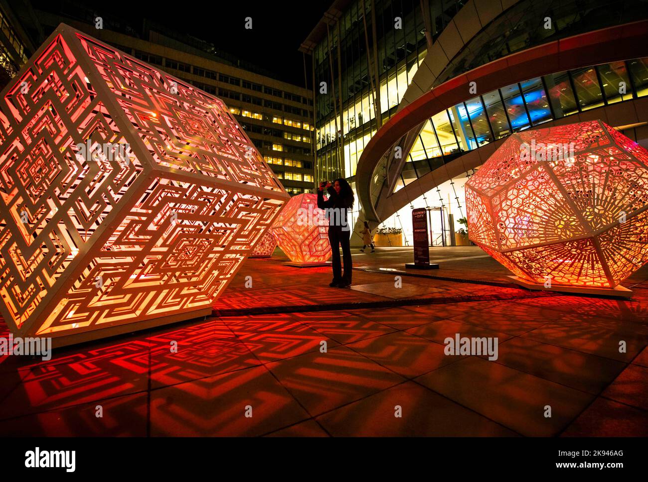 EDITORIAL USE ONLY General views of sculptures by Ukrainian/Canadian ...