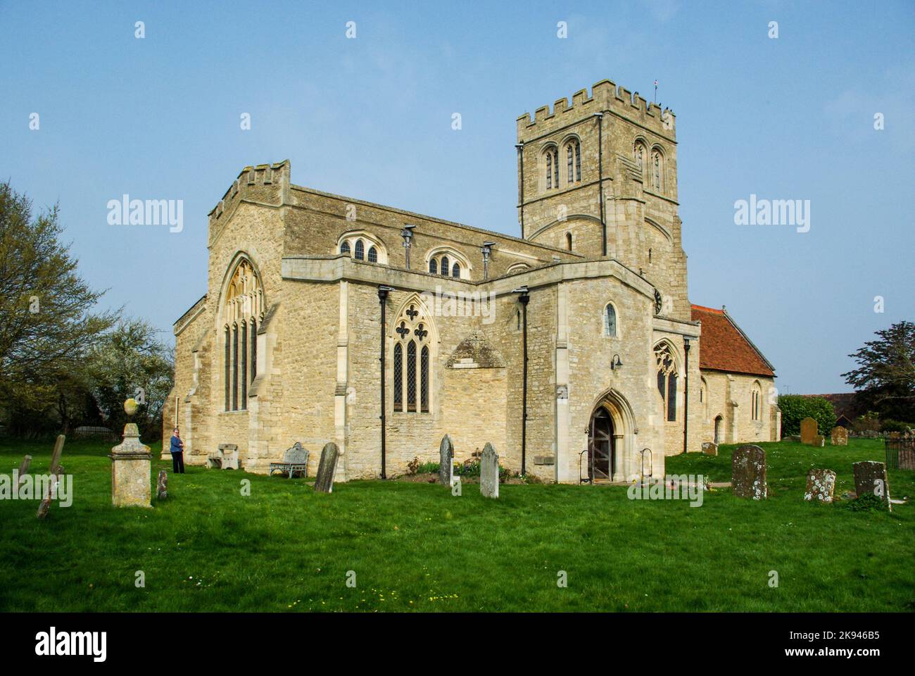 Church of St Lauds in the village of Sherington, Buckinghamshire, UK ...