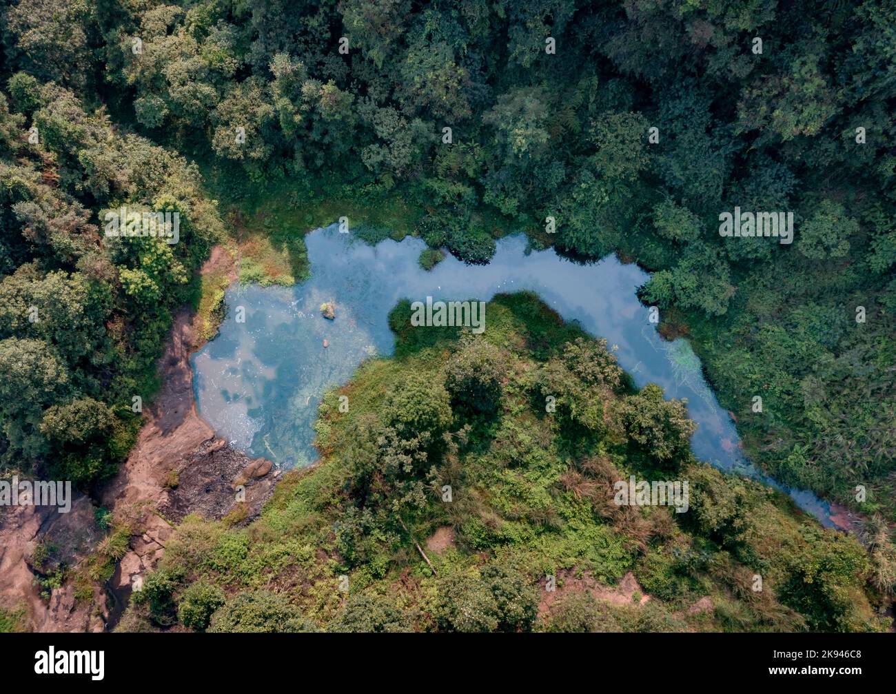 The Black Dragon Valley Scenic Area is located at the junction of ...