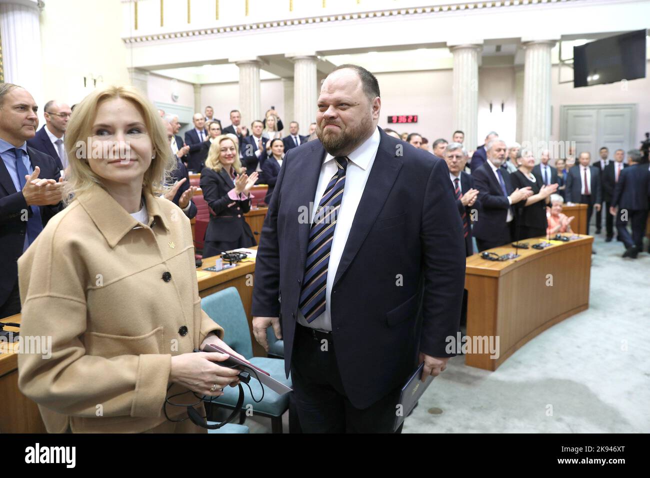 The President of the Ukrainian Parliament, Ruslan Stefanchuk, gave a ...