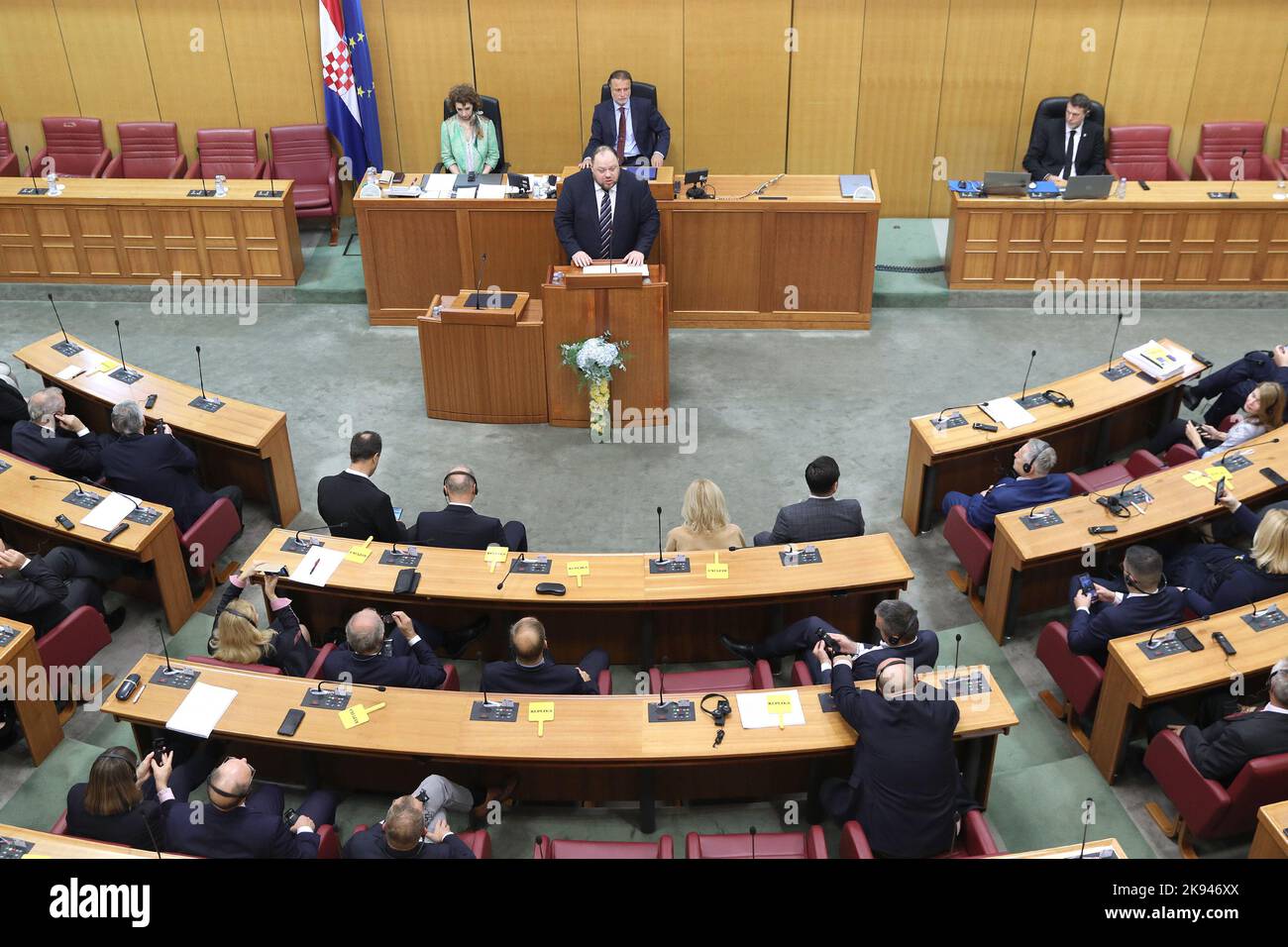 The President of the Ukrainian Parliament, Ruslan Stefanchuk, gave a ...