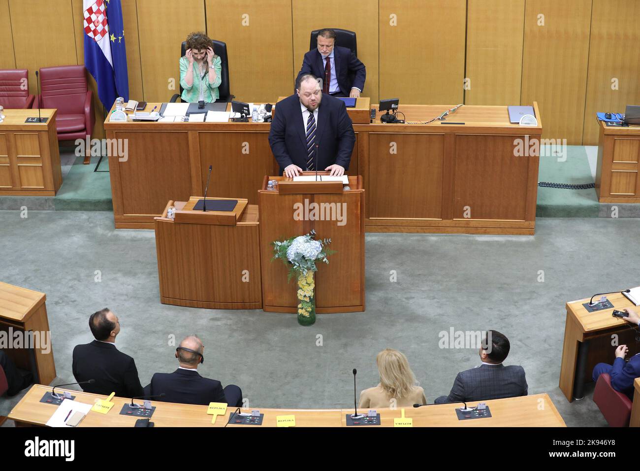 The President of the Ukrainian Parliament, Ruslan Stefanchuk, gave a ...