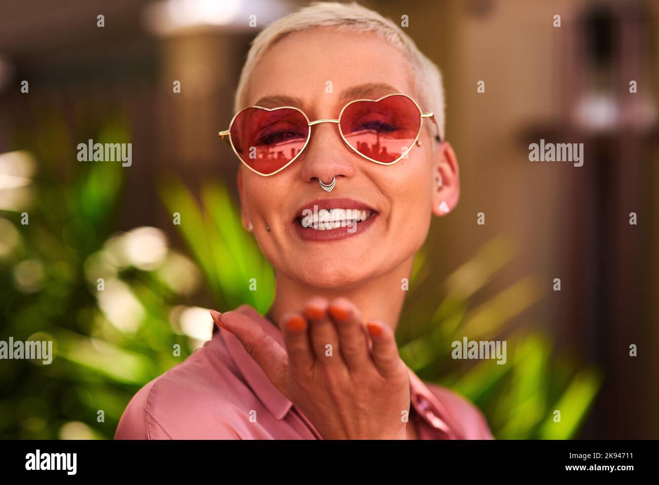 Im all about spreading love and positivity. Portrait of an attractive ...