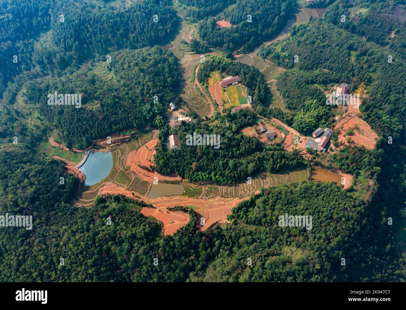 The Black Dragon Valley Scenic Area is located at the junction of ...