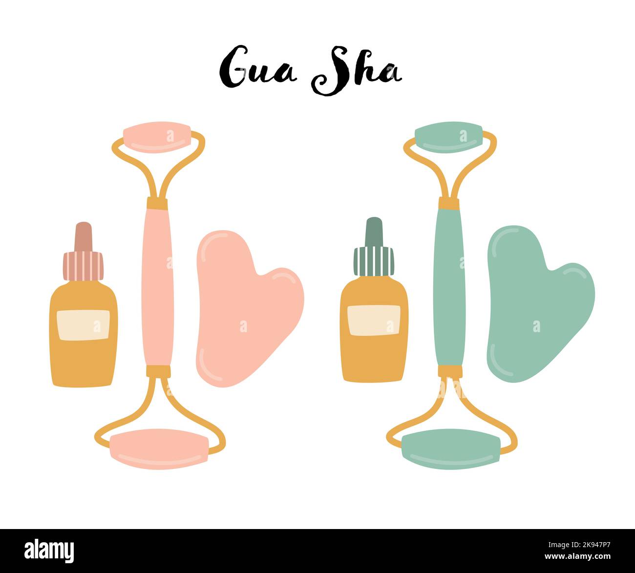 Stone rose quartz face Stock Vector Images - Alamy