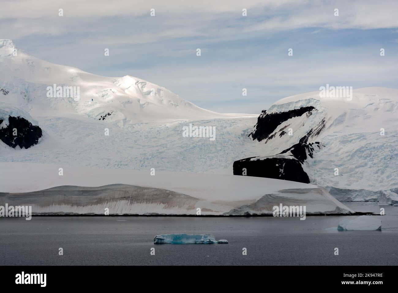 arctowski peninsula from errera channel with tail end of danco island ...