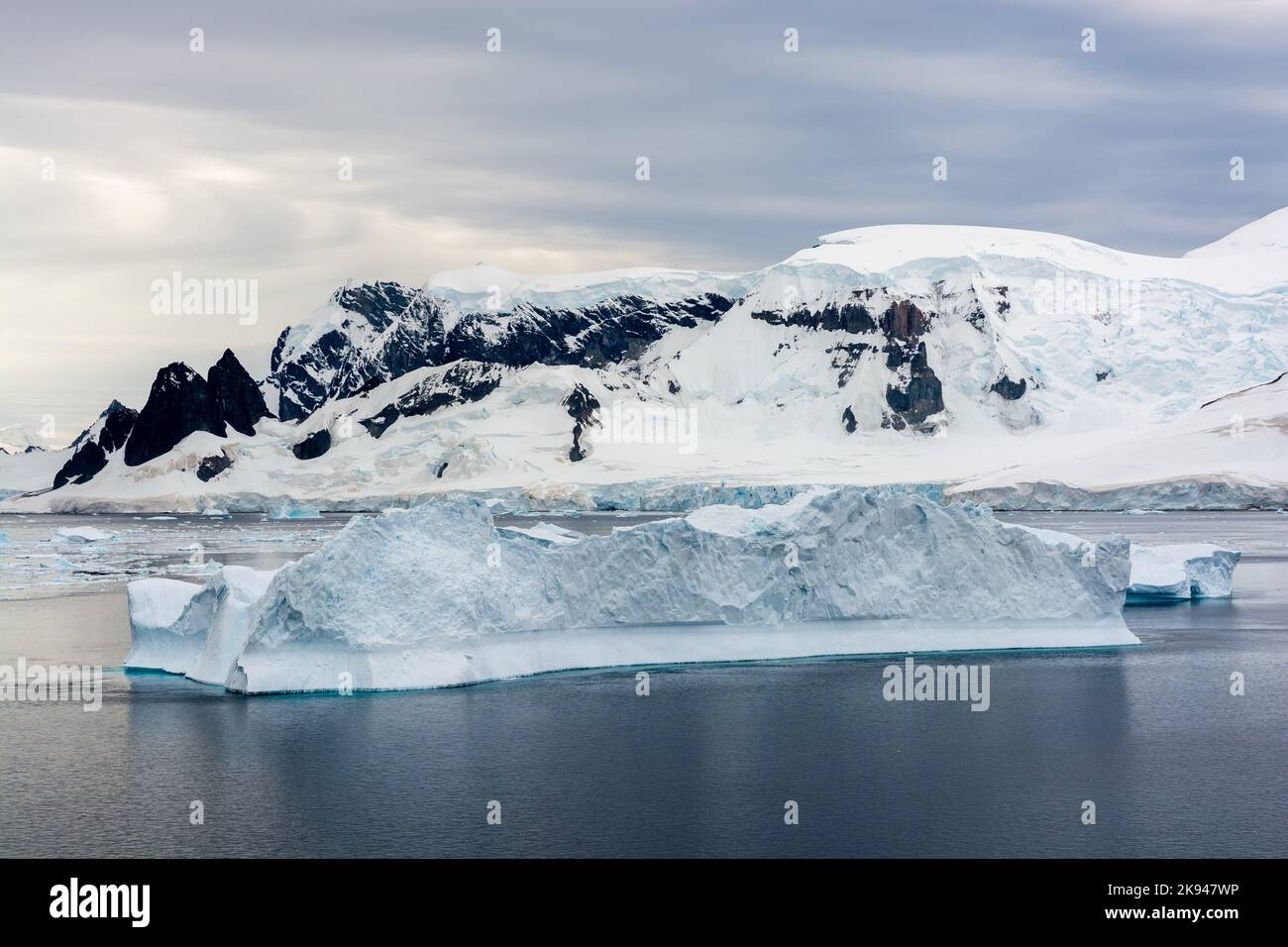 iceberg in errera channel with sable pinnacles in background (lhs ...
